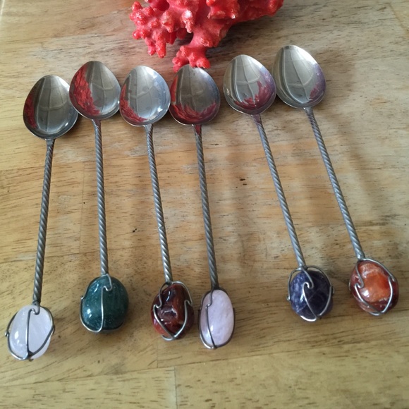 Coloctable | Jewelry | Antique Collectable Gem Stone Bundle Spoons ...