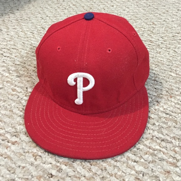 Accessories | Red Phillies Hat Size 7 And 38 | Poshmark