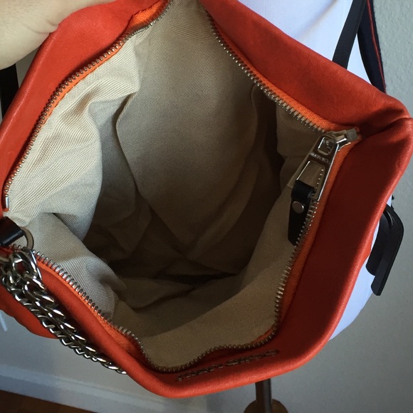 Jimmy Choo | Bags | Jimmy Choo Biker Small Shoulder Bag Hobo Orange ...