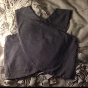 LF | Tops | Lf Cross Band Top Grey | Poshmark