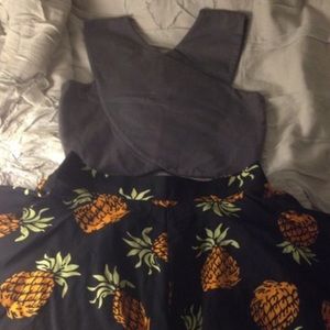 LF | Tops | Lf Cross Band Top Grey | Poshmark