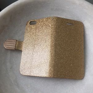 Accessories | Gold Iphone 6 Case Iphone 6 Flip Case | Poshmark