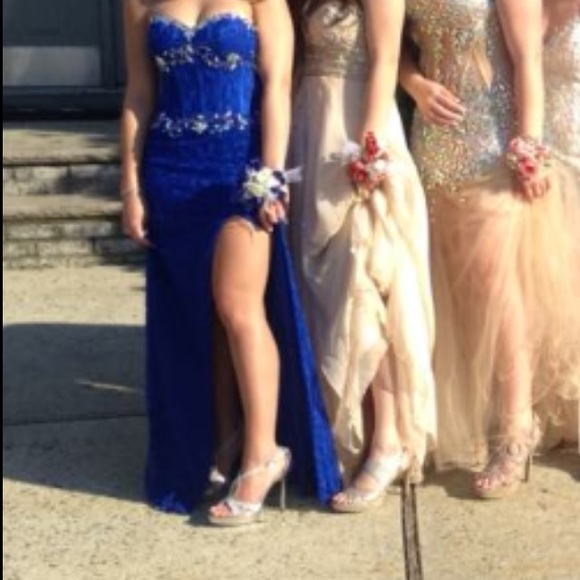 Dresses | Navy Blue Prom Dress | Poshmark