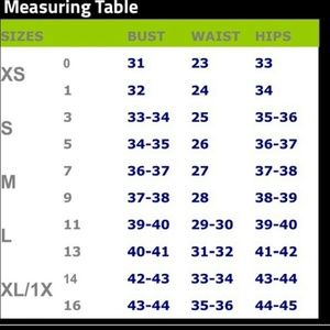 Other | Handy Size Chart For Your Closet Feel Free To Use | Poshmark
