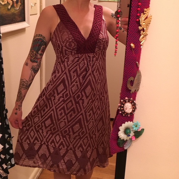 Beth Bowley | Dresses | Beth Bowley Velvet Burnout Dress | Poshmark