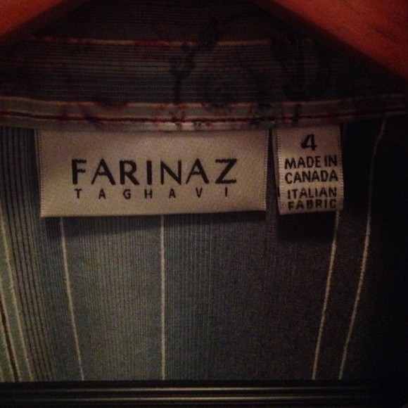 Farinaz | Tops | Farinaz Italian Fitted Blouse Size 4 | Poshmark