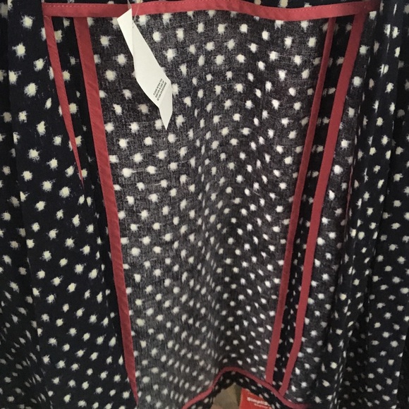 LOFT | Jackets & Coats | Loft Navy Blue Polka Dot Blazer | Poshmark