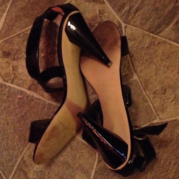 Michael Kors | Shoes | Michael Kors Black Patent Strappy Sandals | Poshmark