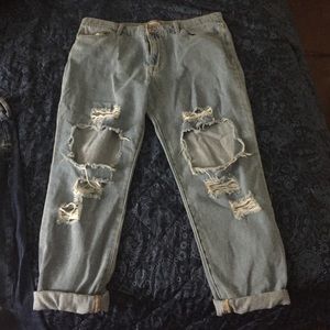 13% off Fashion Nova Denim - Ripped distressed skinny jeans from ...