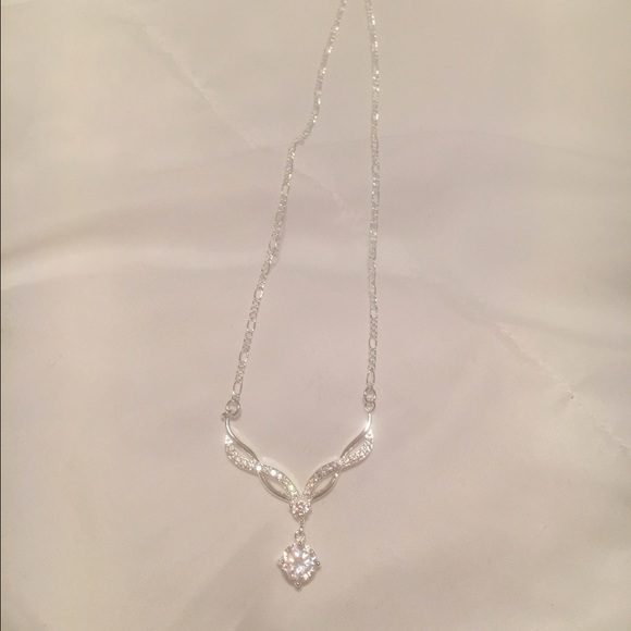 Jewelry | Sterling Silver Cz Necklace | Poshmark