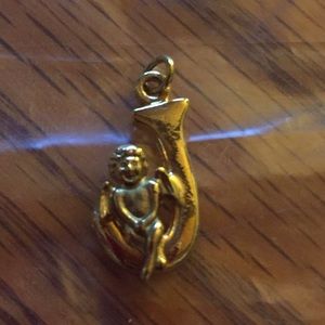 Jewelry | Gold J Initial Pendant With Angel | Poshmark