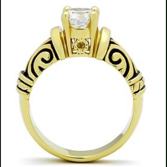 Steel Mafia | Jewelry | Stainless Steel A Grade Cz Engagement Ring ...