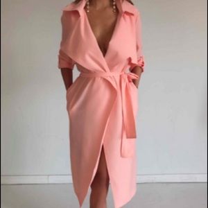 Jackets & Coats | Beautiful Spring Peach Trench Coat | Poshmark