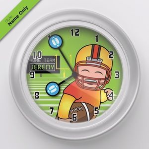 Qclock | Accessories | Personalized Picture Wall Clock Football | Poshmark
