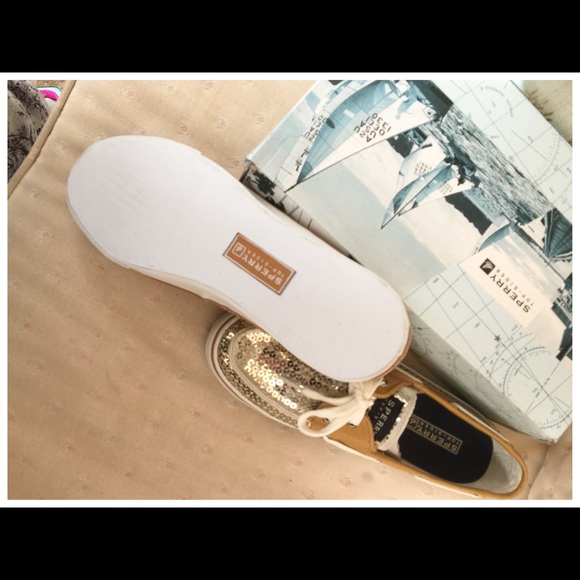 Sperry Top-Sider - 🎀NIB, Sperry Gold Sequin Top-Siders🎀 from Cheryl's ...