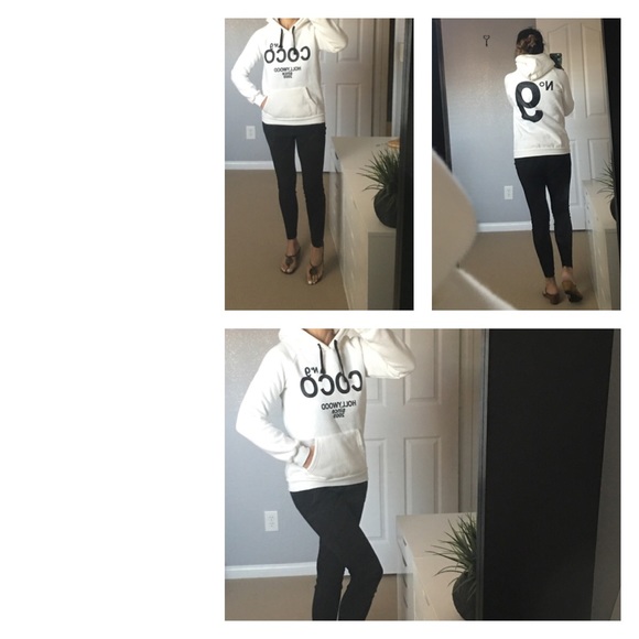 Sweaters | White Coco Hoodie | Poshmark
