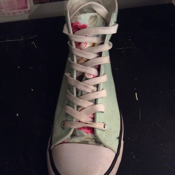 Shoes | Mint Green Fake Converse | Poshmark