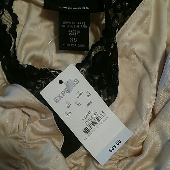 Express | Tops | Express Pink And Champagne Lace Camisoles | Poshmark