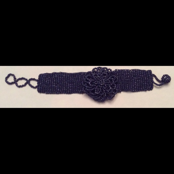 Jewelry | Beautiful Blue Bead Flower Bracelet | Poshmark