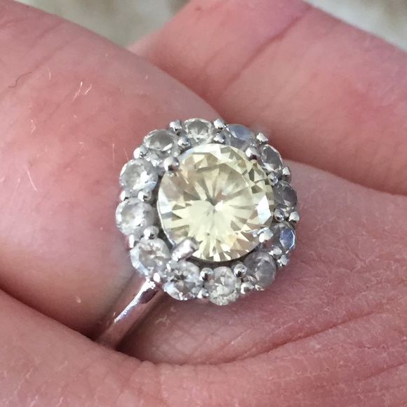 Jewelry | Canary Yellow Center Stone Ring | Poshmark