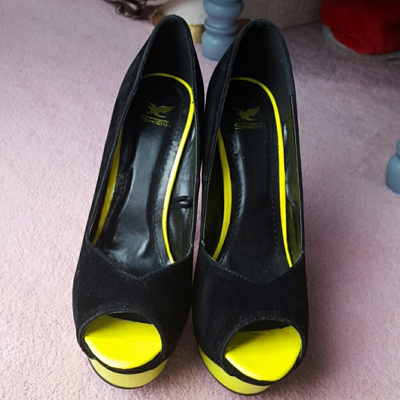 Shoes | New Black Yellow Platforms | Poshmark