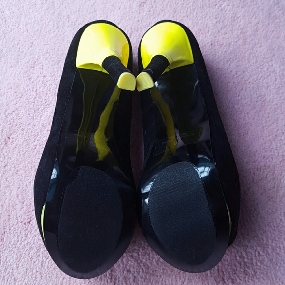 Shoes | New Black Yellow Platforms | Poshmark