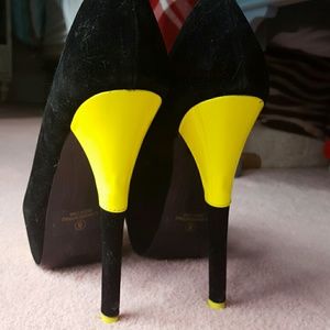 Shoes | New Black Yellow Platforms | Poshmark