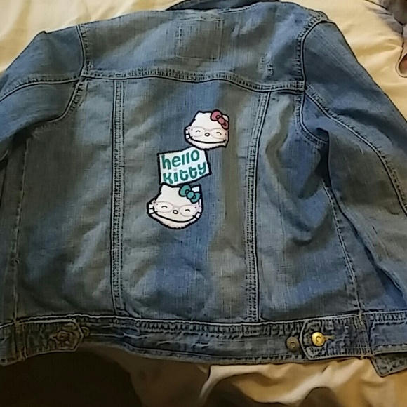 The Children's Place | Jackets & Coats | Custom Made Hello Kitty Jean ...