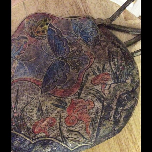 Jane Yoo wearable art | Bags | Sold Jane Yoo Hand Painted Butterfly ...