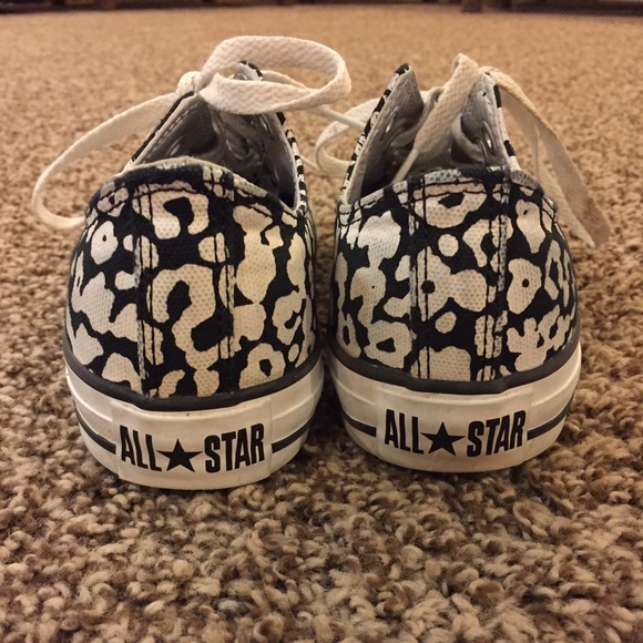 Converse | Shoes | Cheetah Print Converse Mens 5 Womens 7 | Poshmark