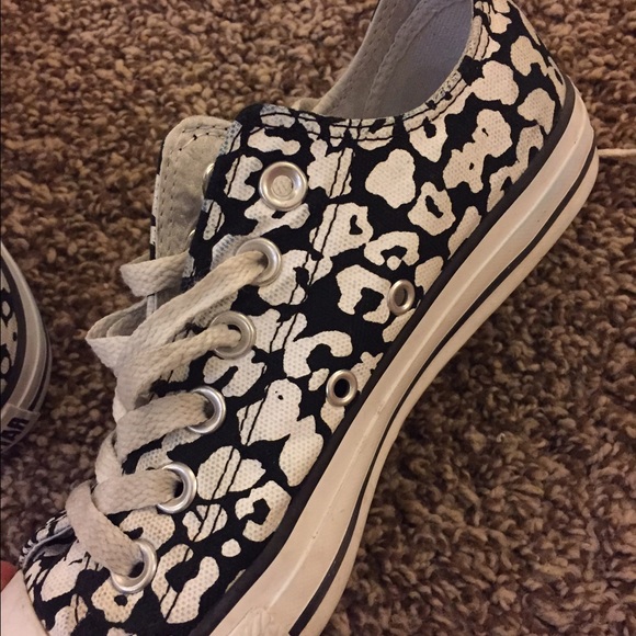 Converse | Shoes | Cheetah Print Converse Mens 5 Womens 7 | Poshmark