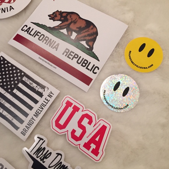 Brandy Melville | Other | Huge Brandy Sticker Pack | Poshmark