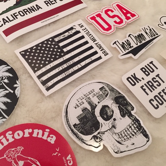 Brandy Melville | Other | Huge Brandy Sticker Pack | Poshmark