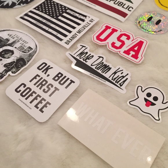 Brandy Melville | Other | Huge Brandy Sticker Pack | Poshmark