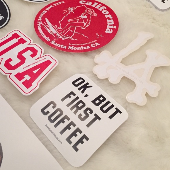 Brandy Melville | Other | Huge Brandy Sticker Pack | Poshmark