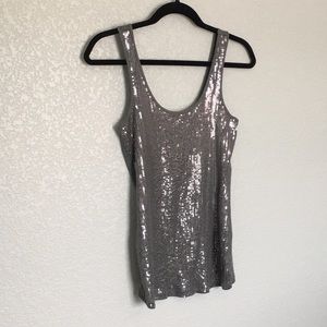 Express | Tops | Sequin Tank | Poshmark