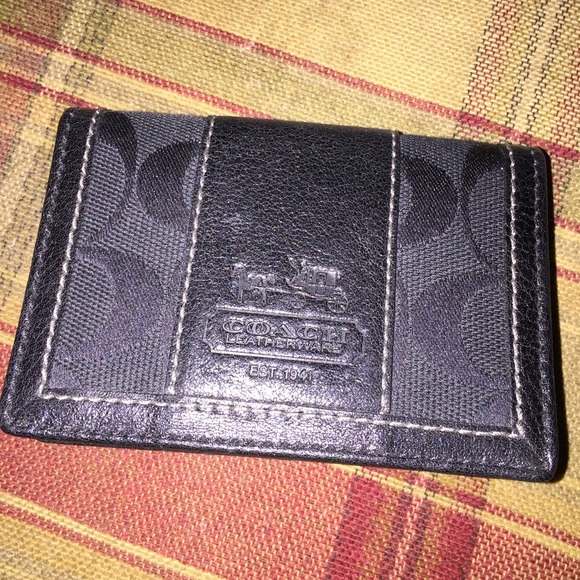 Coach | Bags | Small Black Coach Wallet | Poshmark