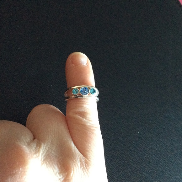 Jewelry | Silver Blue Toe Ring | Poshmark