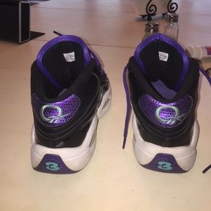 Reebok | Shoes | Reebok Question Mid Blackpurpleemd Seawhite | Poshmark