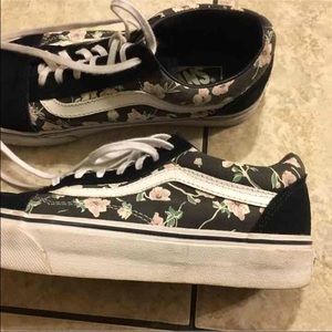 Vans | Shoes | Vans W Flower Design Rare | Poshmark
