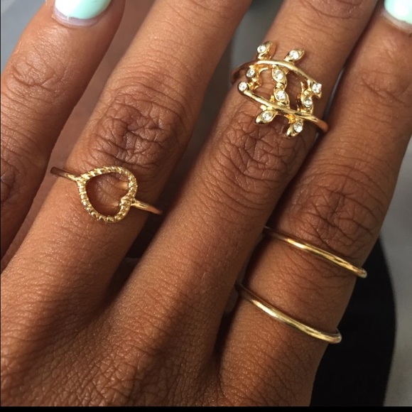 Jewelry | 4pcset Midi Ring Set | Poshmark