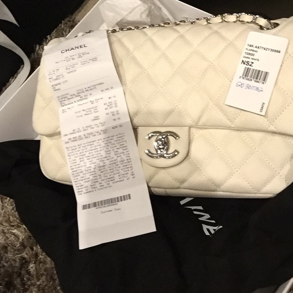 CHANEL | Bags | White Chanel Flap Bag | Poshmark