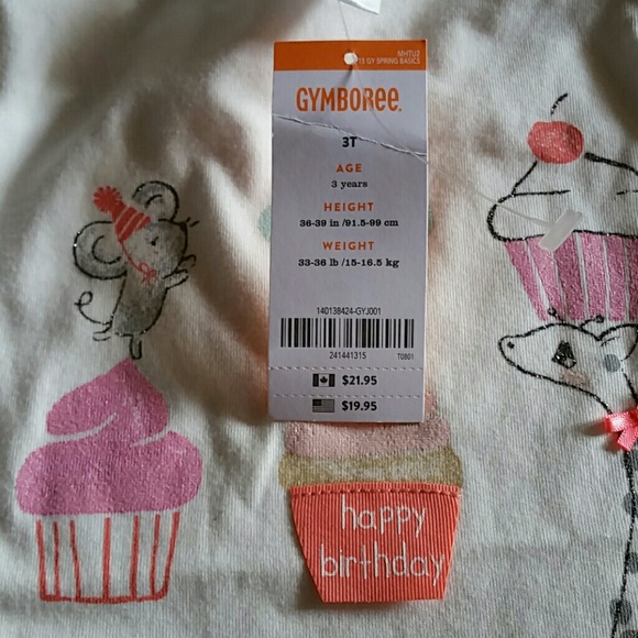 Gymboree | Shirts & Tops | Sale Gymboree Happy Birthday Shirt | Poshmark