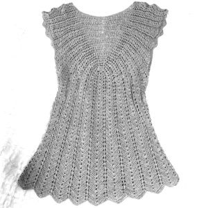 Tops | Silver Shimmery Crochet Shirt See 1st Pic | Poshmark