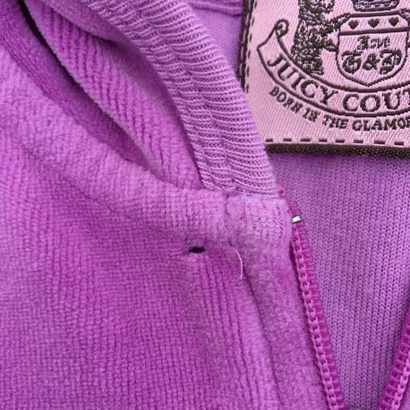 Juicy Couture | Tops | Juicy Couture Velour Pink Track Jacket Hoodie ...