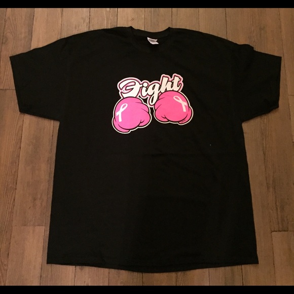 Gildan | Tops | Breast Cancer Awareness Fight Boxing T Shirt 2xl | Poshmark