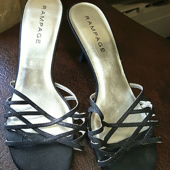 Rampage | Shoes | Rampage Black Sparkle Heels | Poshmark