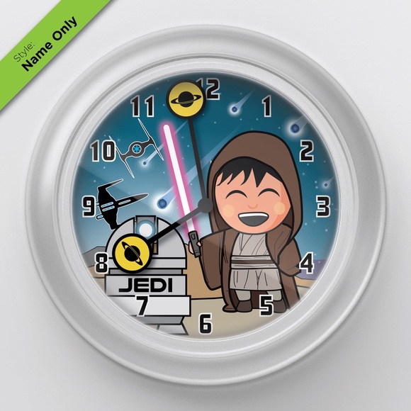 Qclock | Accessories | Childs Picture To This Ninja Themed Wall Clock ...