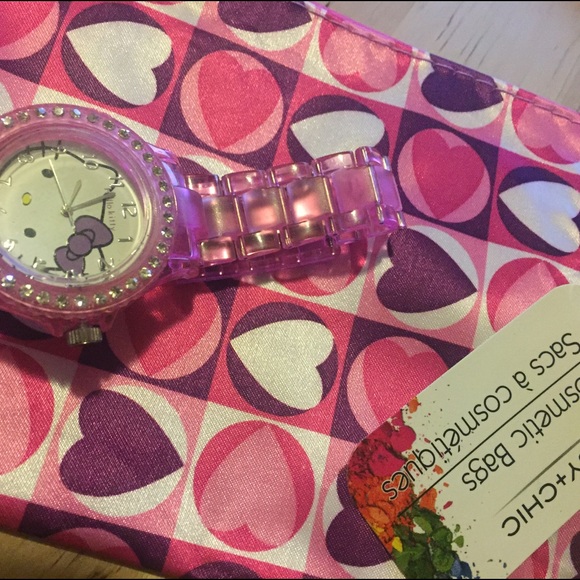 Hello Kitty | Accessories | Hello Kitty Pink Rimmed Watch | Poshmark
