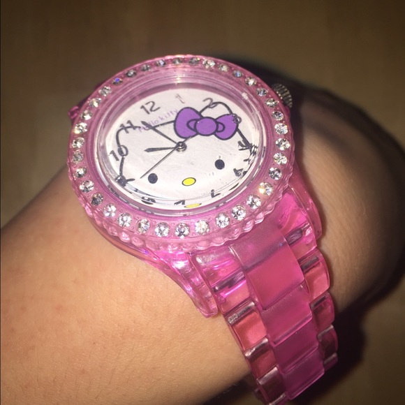 Hello Kitty | Accessories | Hello Kitty Pink Rimmed Watch | Poshmark